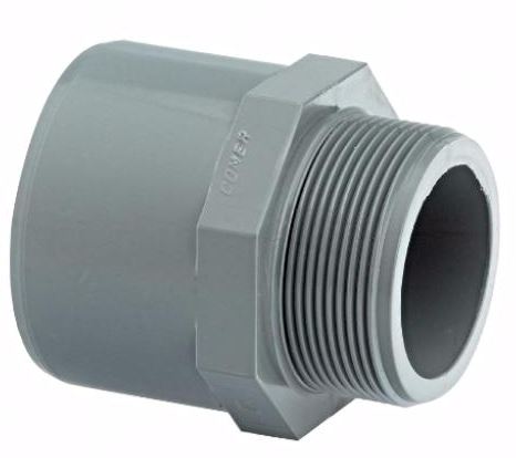 ABS Adapter Nipple Plain End to BSP Male Thread | Flocon Valves