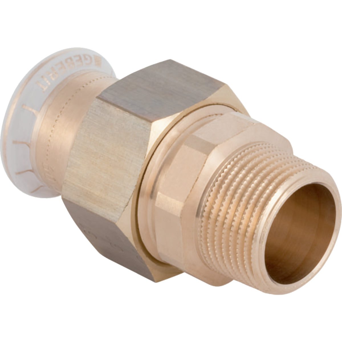 Geberit Mapress Copper Adaptor Union With Male Thread (15mm - 54mm)