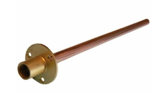 Wall Plate complete with 350mm Copper Spiggot