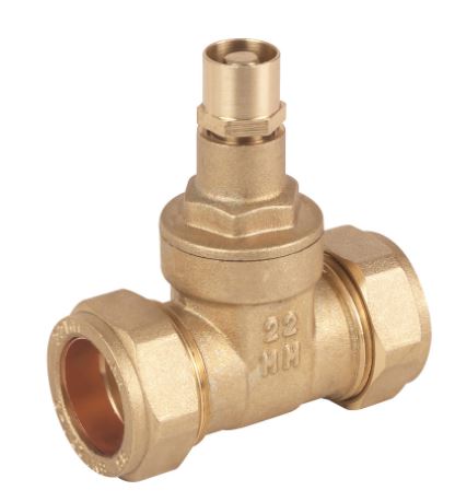 Brass Lockshield Gate Valve | Compression Valves | Flocon